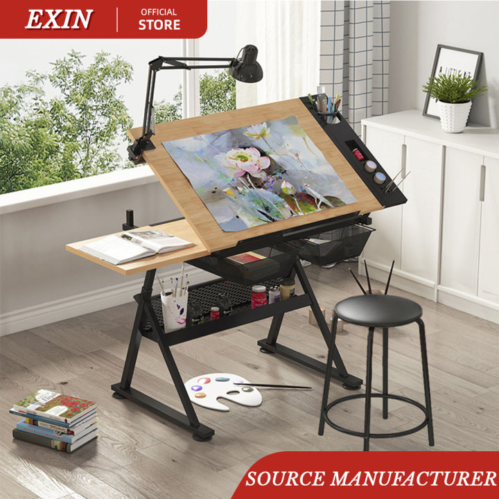 Drafting Table with Side Table Painting Table Professional Designer ...