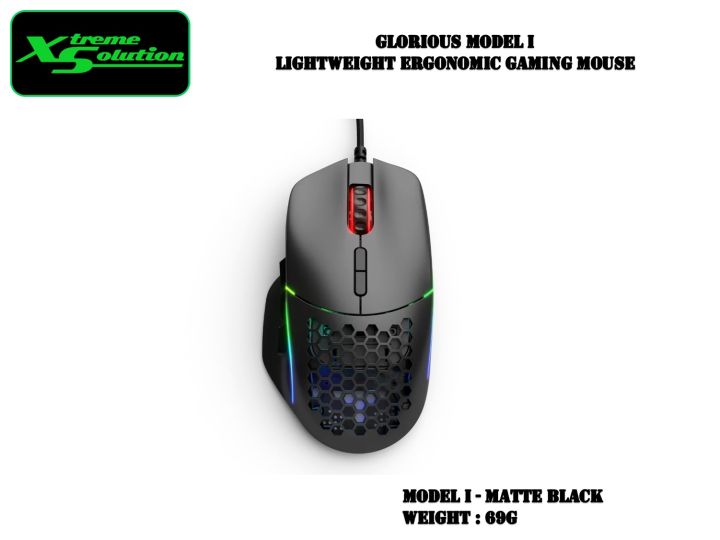 Glorious Model I - Lightweight 69g Ergonomic Gaming Mouse (Matte Black ...