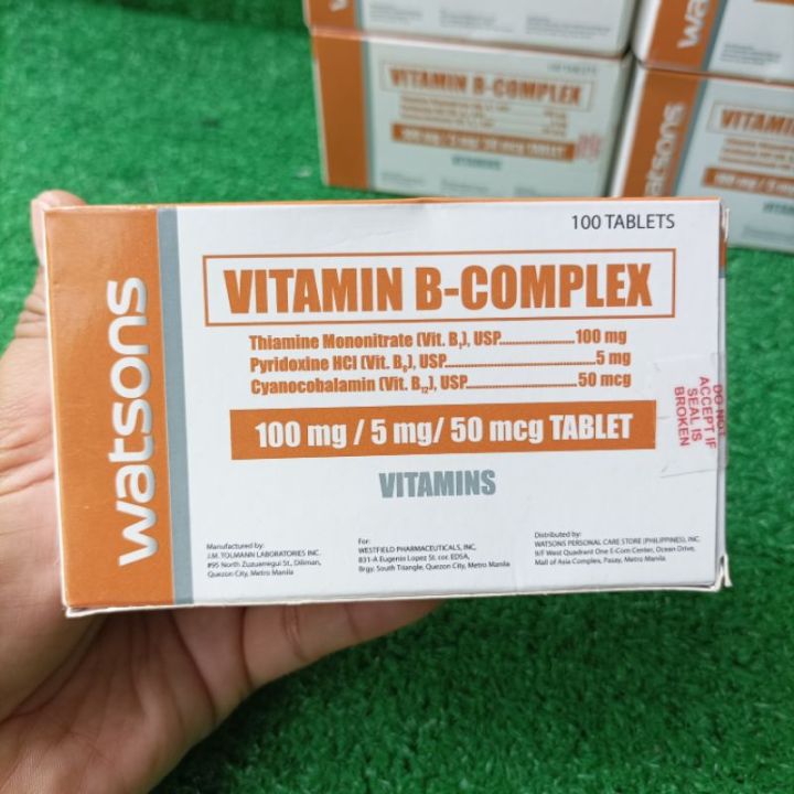 WATSONS Vitamin B-Complex 100 tablets (2026 expiry) | Lazada PH
