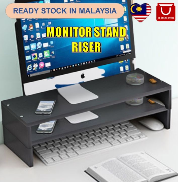 Computer Monitor Screen Increased Shelf Base Desktop Keyboard Rack ...