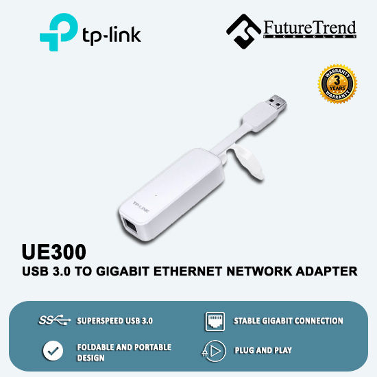 TPLink UE300 USB 3.0 to Gigabit Ethernet Network Adapter | Lazada