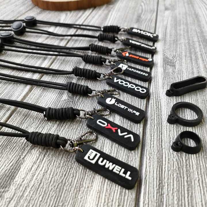 Lanyard Tali Gantungan Simpul Elastis Stopper Fullblack | Lazada Indonesia