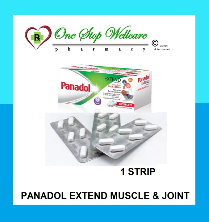 PANADOL EXTEND FOR MUSCLE AND JOINT PAIN 8X6'S (1 BOX) (EXP:10/2026 ...
