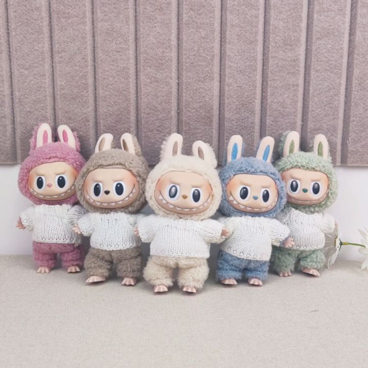 MLS labubu White Labubu Time Clothes Labubu Time To Chill Plush 17cm ...