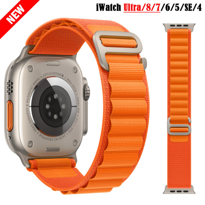 Alpine Loop Strap For apple watch series 3 5 SE 6 7 8 9 45mm 41mm 44mm ...