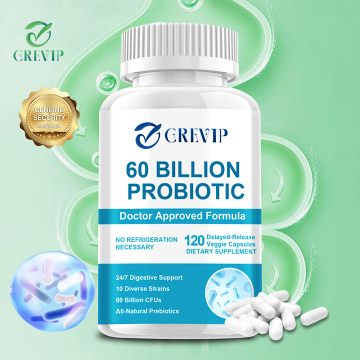 PROBIOTIC 60 Billion CFUS - 10 Iba't ibang Strain para Pahusayin ang ...