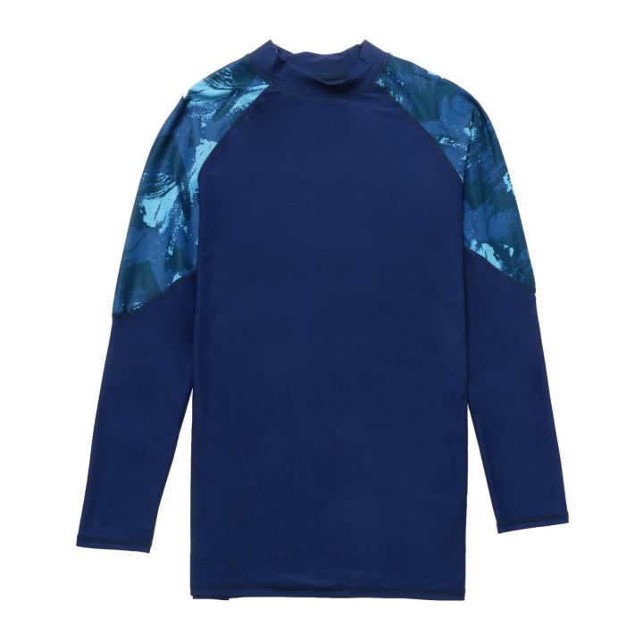 Coco Republic Mens Brushed Long Sleeve Rash Guard in Blue | Lazada PH