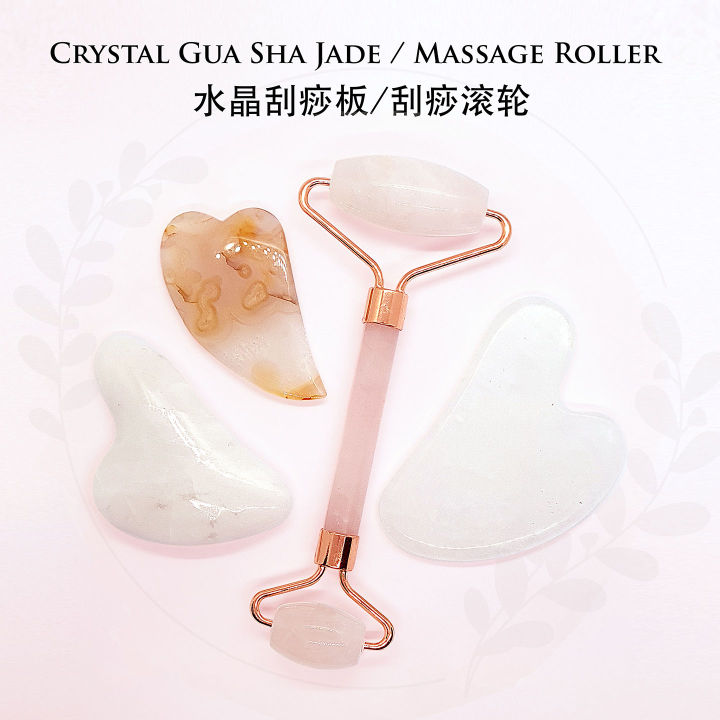 Crystal Gua Sha Jade / Massage Roller /Beauty facial tools {Genuine ...