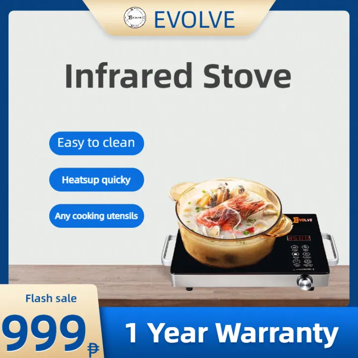 EVOLVE Electric Stove 3500W Inverter Induction Cooker Ceramic Infrared ...