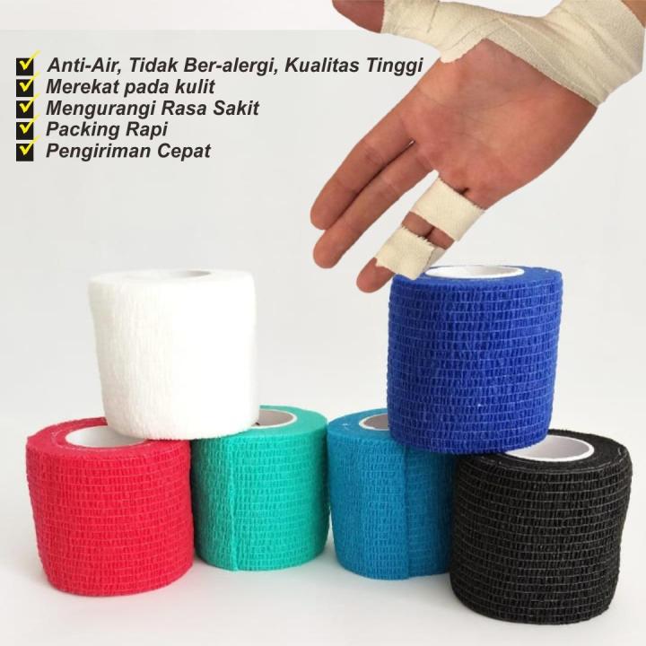 Finger Tape Futsal 5cm x 4.5m Wrist Tape Wrist Support Teping Pelindung ...