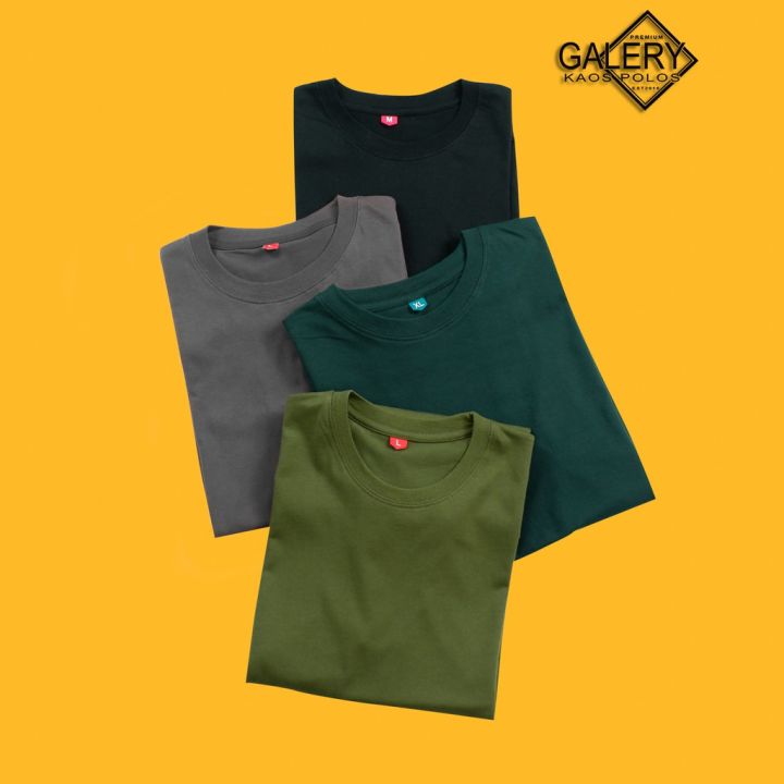 Kaos Polos Bahan Cotton Combad 30s Unisex Cewek Cowok Casual Lazada Indonesia