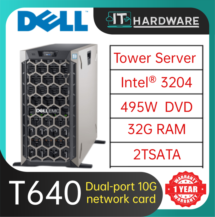 Dell EMC PowerEdge T640 Tower Type Server | Intel® Xeon® Bronze 3204 Processor | 32GB RAM | 2TB ...