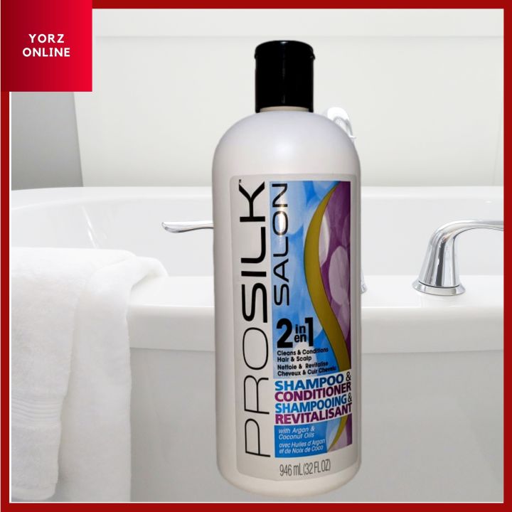 PROSILK SALON 2 IN 1 SHAMPOO & CONDITIONER WITH ARGAN & COCONUT OILS ...