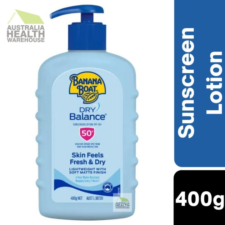 [Expiry: 01/2026] Banana Boat Dry Balance Sunscreen Pump SPF 50+ 400g ...