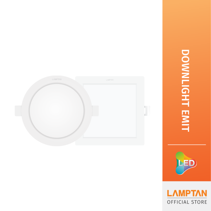 LAMPTAN โคมไฟ LED Downlight Emit แสงสีขาว | Lazada.co.th