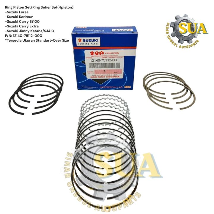 RING SEHER PISTON SET SUZUKI ST100 KATANA KARIMUN FORSA CARRY 12140 ...