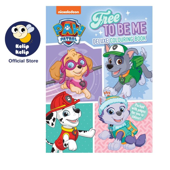 Paw Patrol Deluxe Colouring Book for Kids 48 Pages to Colour | Lazada