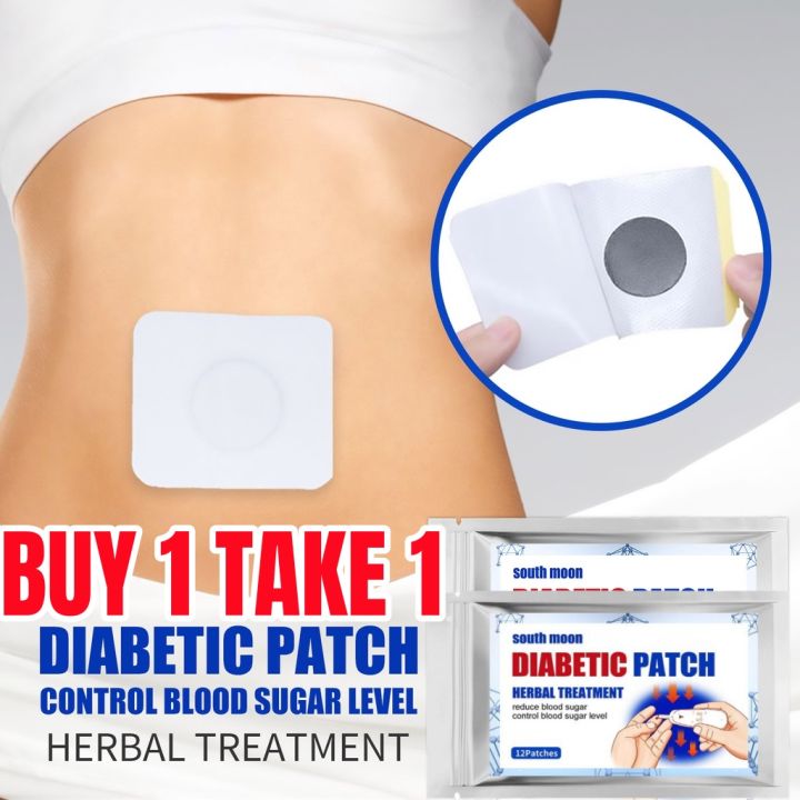 【BUY 1 TAKE 1】12pcs Original Diabetic Patch Lower Stabilizes Blood Balance Herbs Stickers ...