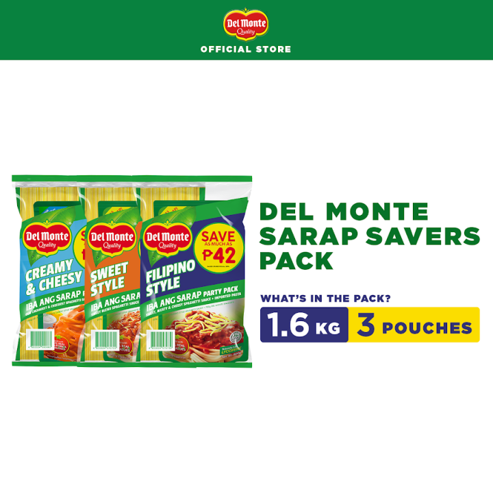1021 DEL MONTE Sarap Savers Pack - Mixed x 3 items (Spaghetti Sauce ...