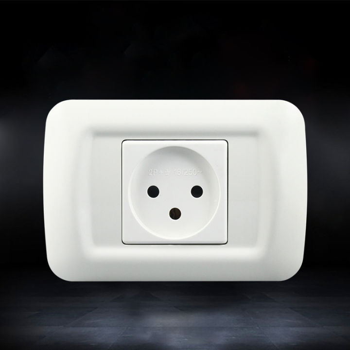 Israel Standard 118mm PC Panel Outlet 16A Three-hole Wall 1Gang Single ...