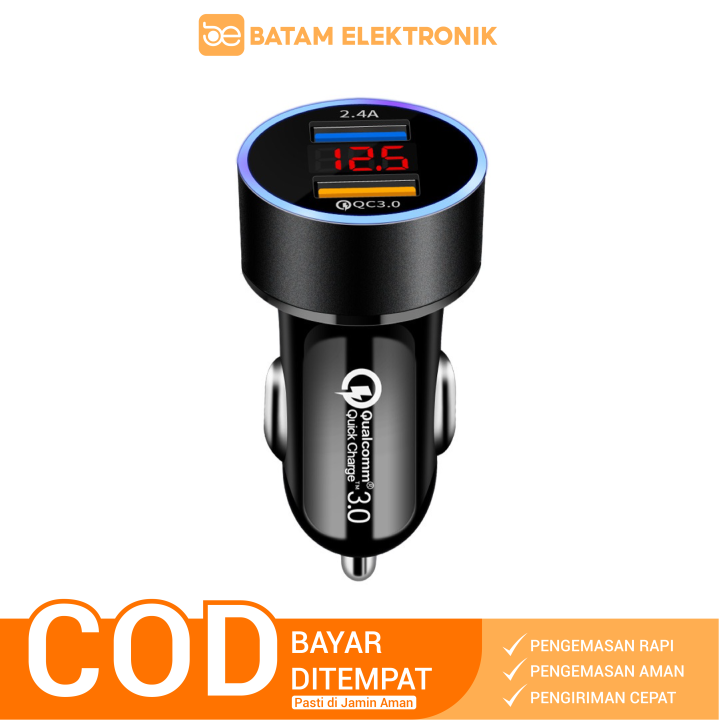 Car Charger Colokan Charger Mobil 2 Ports 3.1A 12V-24V Output AH044 ...