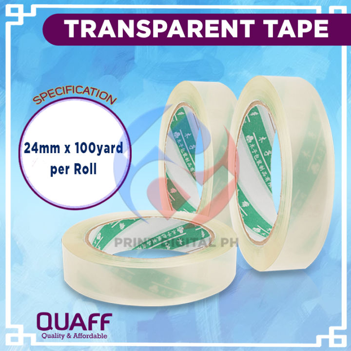 Print Digital Transparent Tape 24mm x 100 yard | Lazada PH