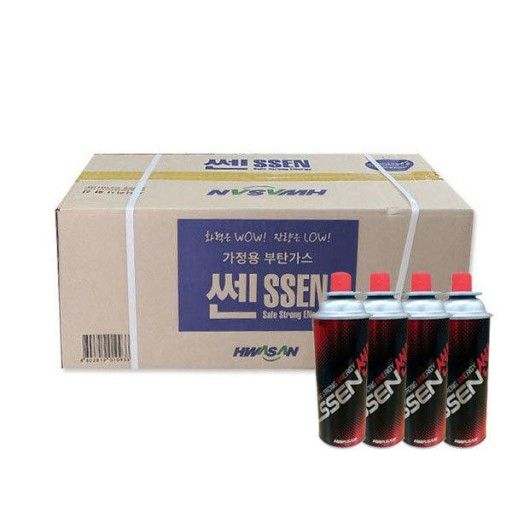 [HWASAN] 220g SSEN Portable Butane Gas Cartridge / 1BOX*28pcs/ Made In ...