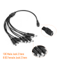 Hikvision CCTV 4WAY/8WAY Splitter DC Cable 4 Way and 8 Way Adapter For ...