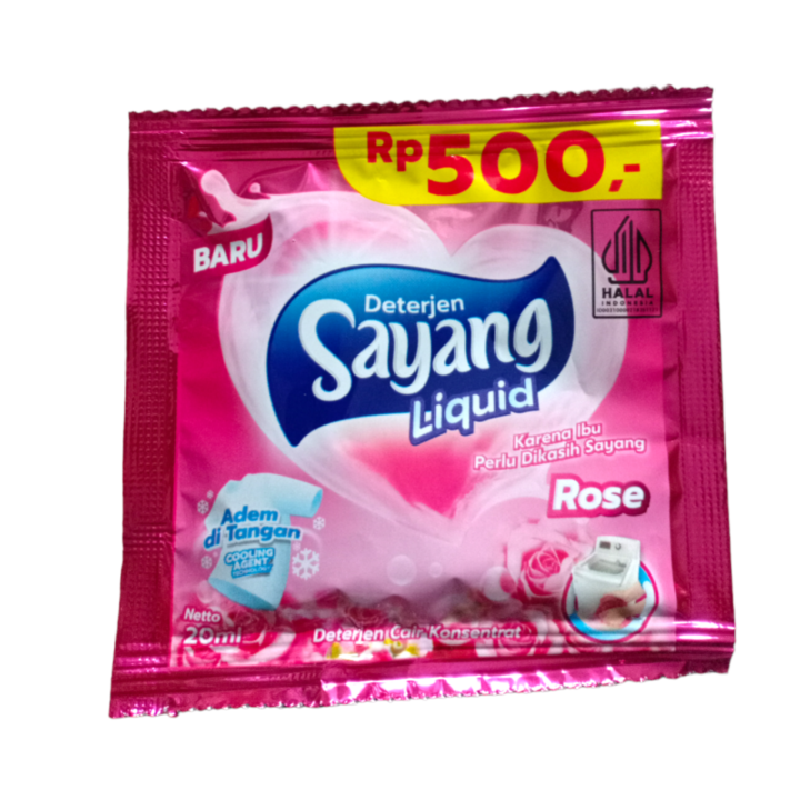 Detergen Liquid Sayang Kemasan 20 ml Aroma Rose | Lazada Indonesia