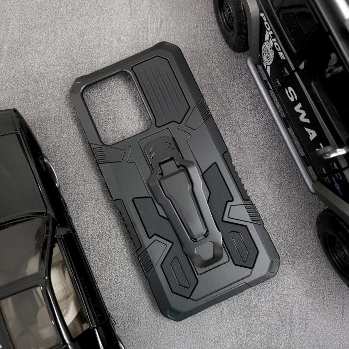 Infinix Note 10 Pro NFC - Mecha Army Belt Clip Stand Armor Case ...