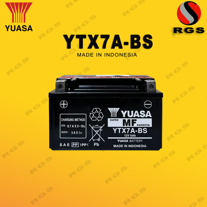 Yuasa YTX7A-BS Made in Indonesia | Lazada PH
