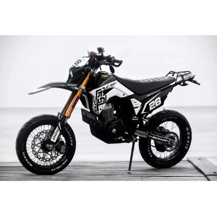 decal crf putih hitam full body custom desain glosyy | Lazada Indonesia