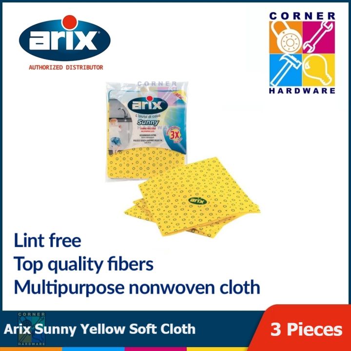 ARIX Sunny Yellow Multipurpose Cloth 3pcs. | Lazada PH