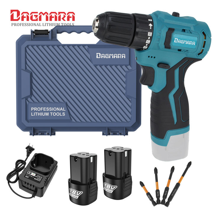 Dagmara 18V Brushless Cordless Drill Rechargeable Screwdriver Hand ...