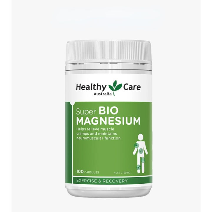 Healthy Care Super Bio-Magnesium Capsules - 100 Capsules, Nourishing ...