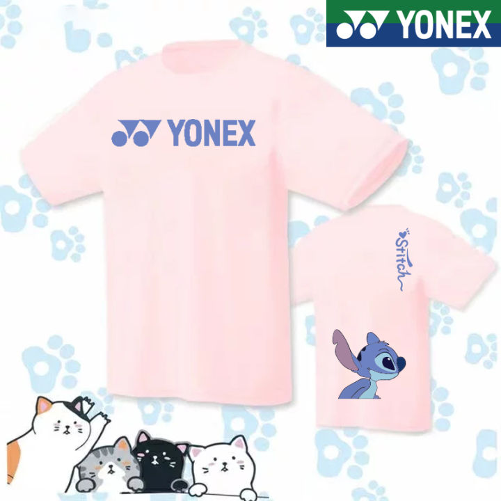 Yonex เสื้อแบดมินตันแขนสั้นระบายอากาศได้ดี,ใหม่สำหรับทั้งหญิงและชาย ...