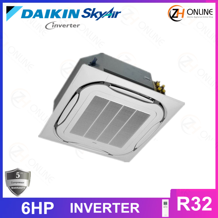 DAIKIN R32 6HP INVERTER FCF140CVM CEILING CASSETTE FCF C SERIES FCF140C ...