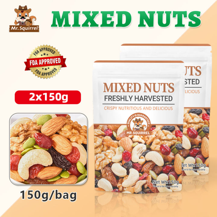 Mr.Squirrel 7 In 1 Trail Mixed Nuts Daily Nuts Ready to eat Mixed nuts ...