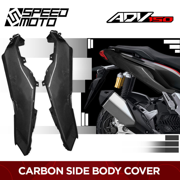 HONDA ADV 150 SIDE BODY CARBON COVER (LEFT & RIGHT) SPEEDMOTO | Lazada PH
