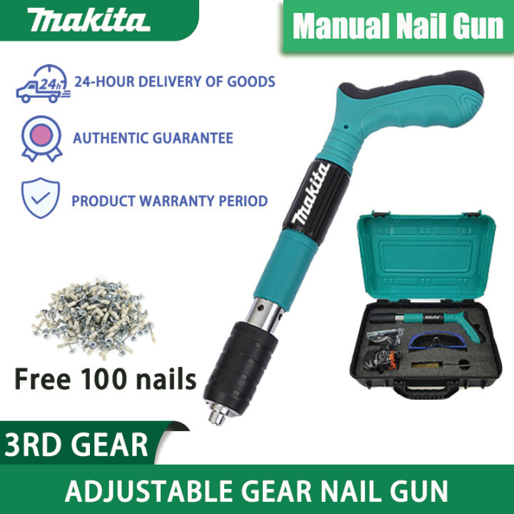 MAKITA Nail Gun Manual Steel Nails Gun For Concrete Rivet Tool Steel ... MAKITA Nail Gun Manual Steel Nails Gun For Concrete Rivet Tool Steel ...