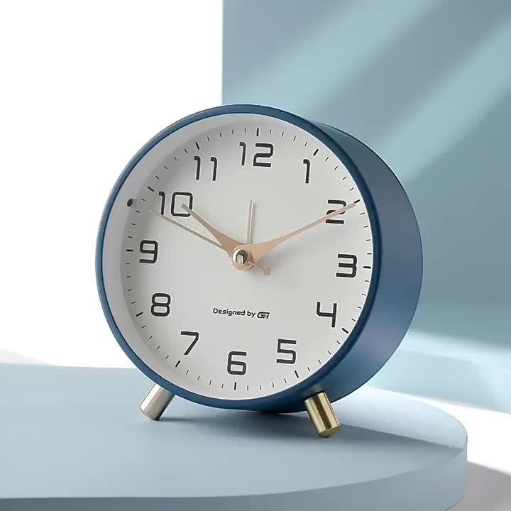 Nordic Light Luxury Quiet Alarm Clock Students Use A Simple Clock with ...