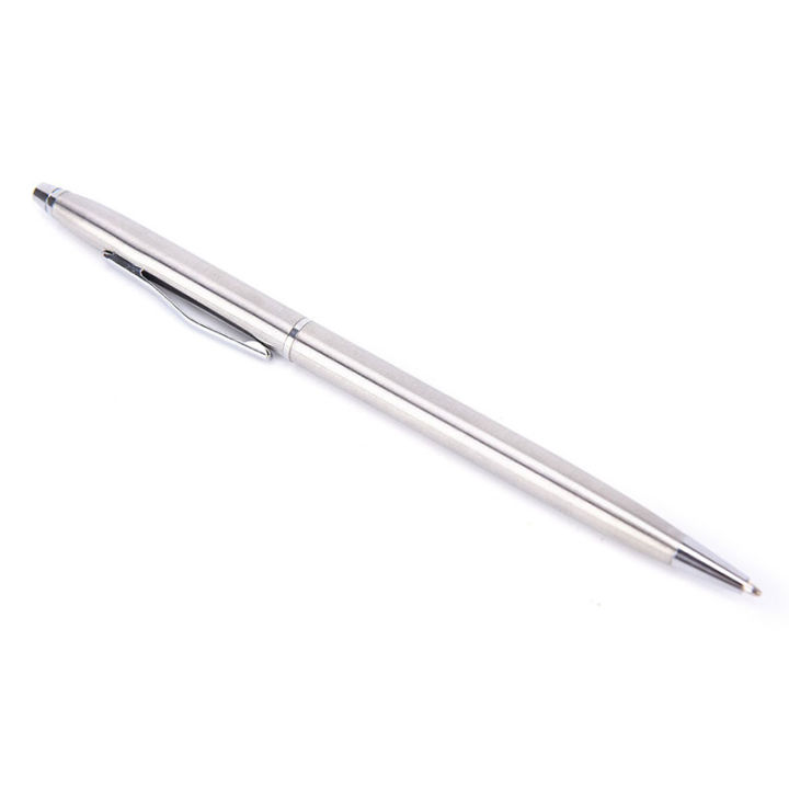 Omaga 1pc Metal Ballpoint Pen Stationery Stainless Steel Rod Rotating ...