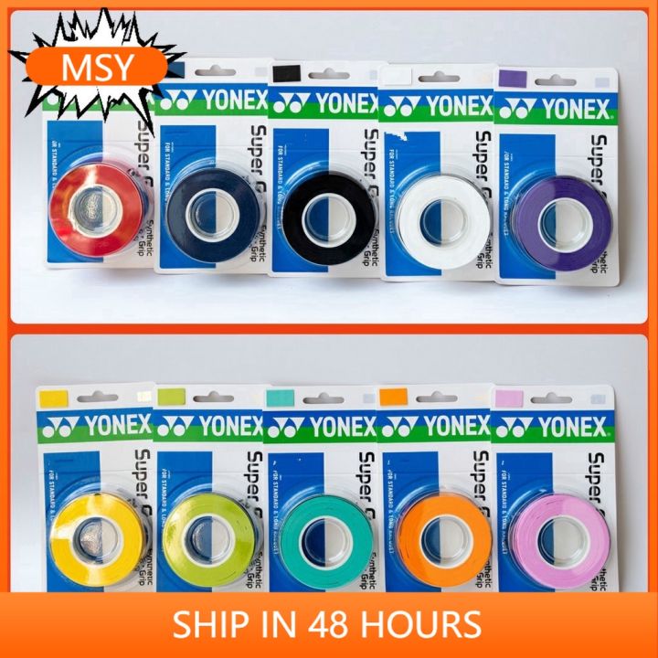 【Ready Stock】Yonex Grip AC102EX AC102C (3pcs in 1 Roll / Pack) Yonex Super Grap Synthetic ...