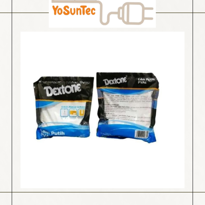 Dextone Lem Putih PVAc 350gram Plamir FOX Kayu Tembok Kertas Adhesive ...