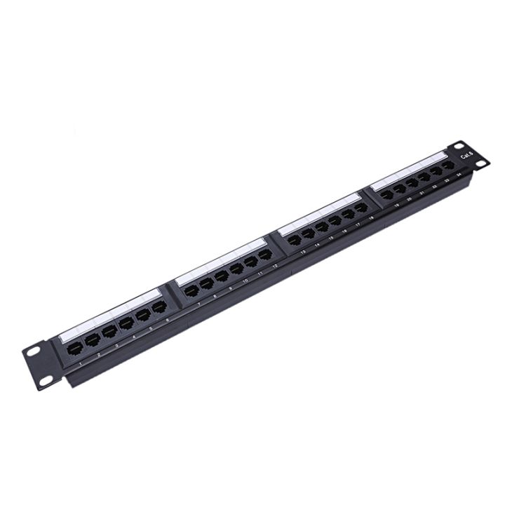 2X UTP 24 Port Rj45 Patch Panel Rack Cable Wall Mounted Bracket ...