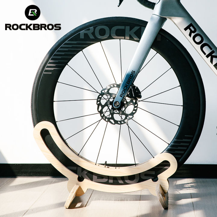 ROCKBROS Bike Stand Rack Wooden Stable Lightweight Road Bike Stand ...