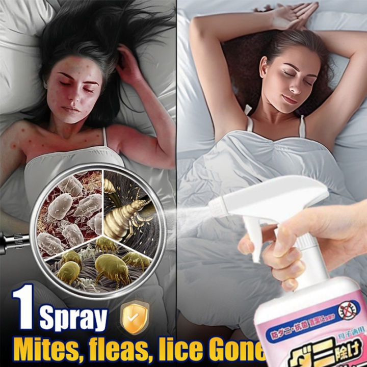 Mite Removal Spray Anti Fungal Lice Mould Dust Mites Spray Mattress ...