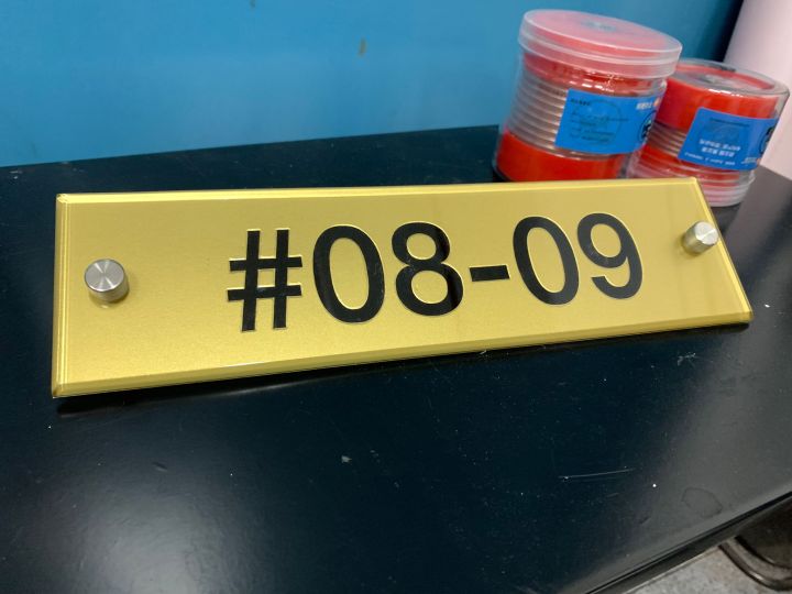 Acrylic Unit Number Plate Signage for Office Home Shop | Lazada Singapore