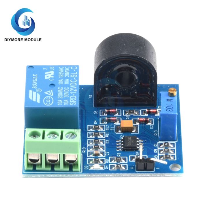 AC Current Sensor 5V 12V 12V Relay Module High Precision Current ...