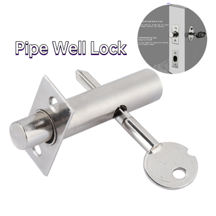 Hardware Pipe Tube Well Invisible Double Fan Fire Door Lock Fire ...